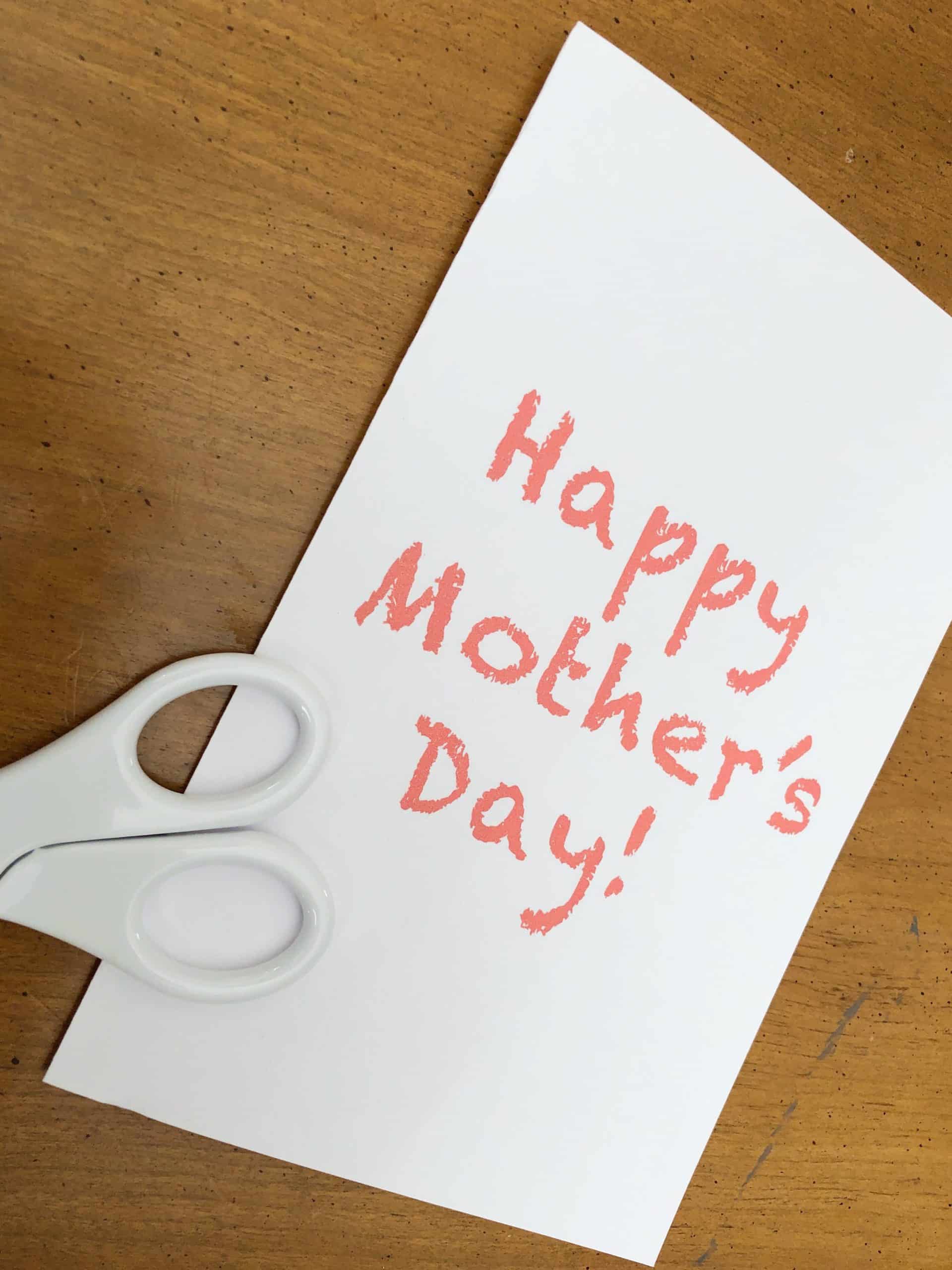 Homemade 3D Mother’s Day Card Craft and Printable - Yowie World
