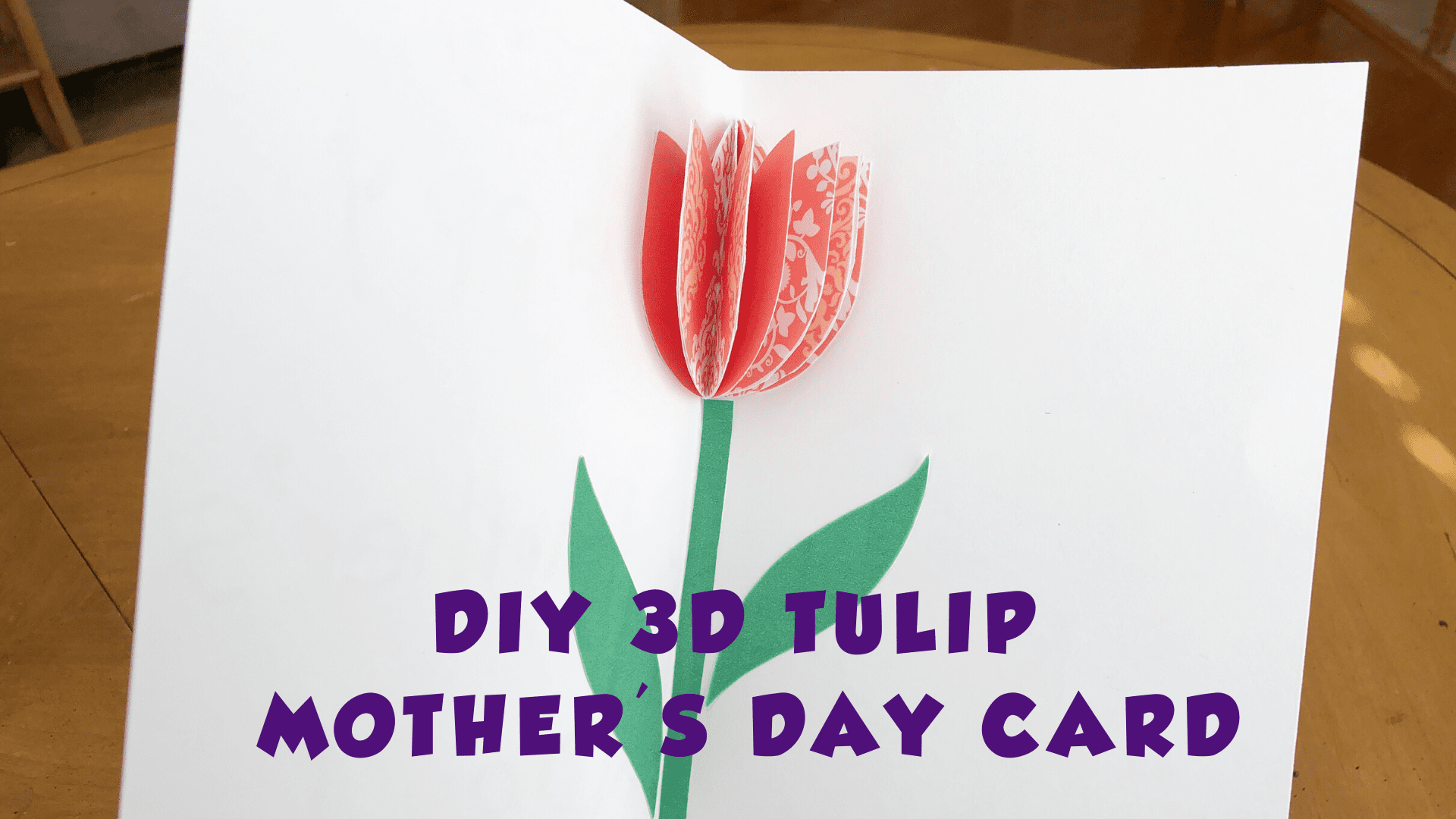 Homemade 3D Mother’s Day Card Craft and Printable - Yowie World
