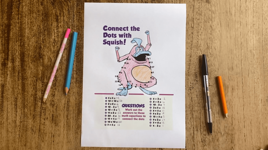 Solve the Math Equations and Connect the Dots with Squish! – Yowie World