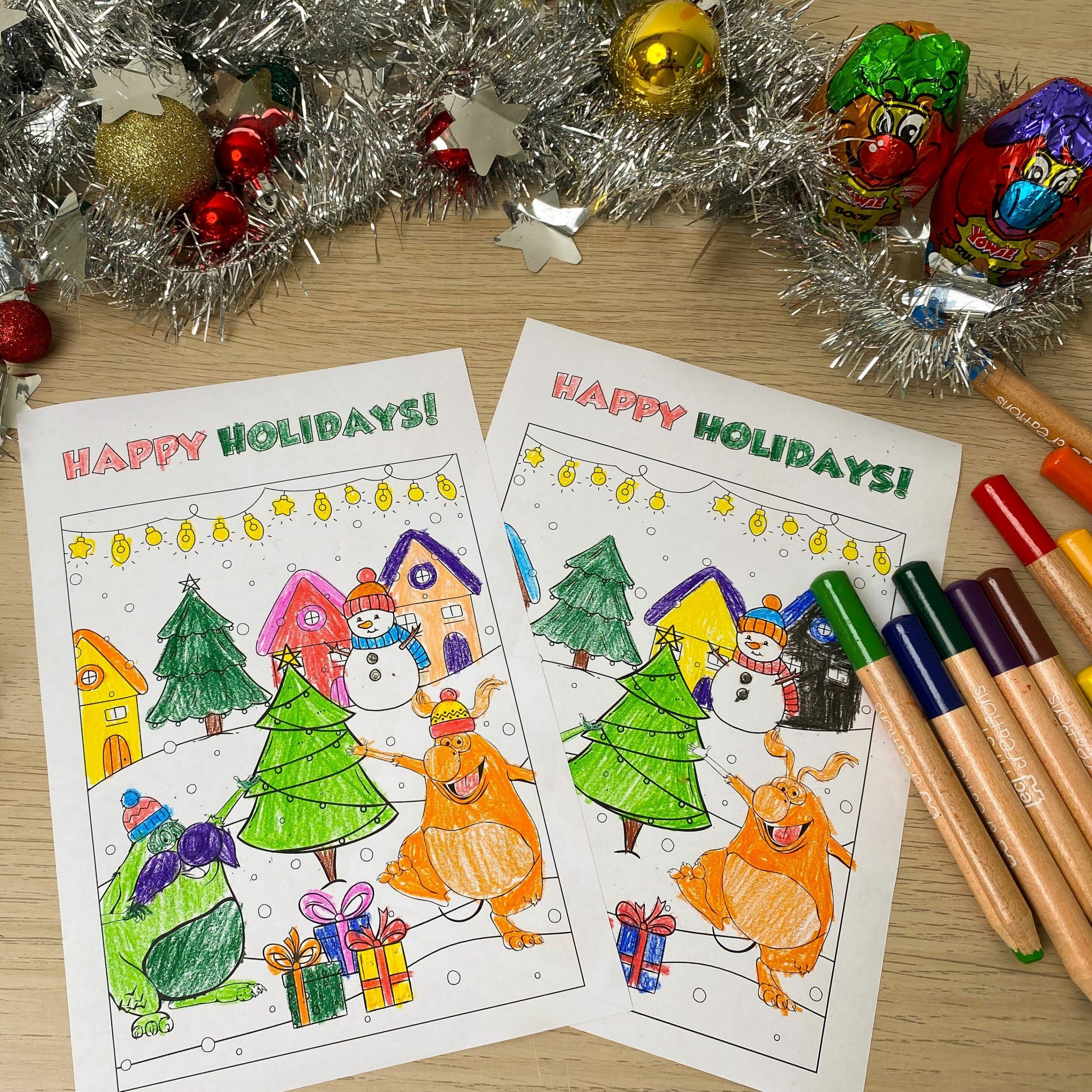 Happy Holidays Spot the Difference – Yowie World